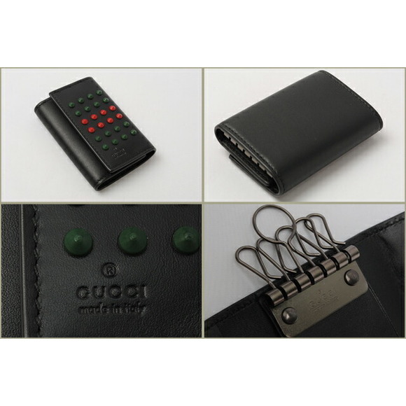 Gucci | Bags | Gucci Key Case Black Studs | Poshmark